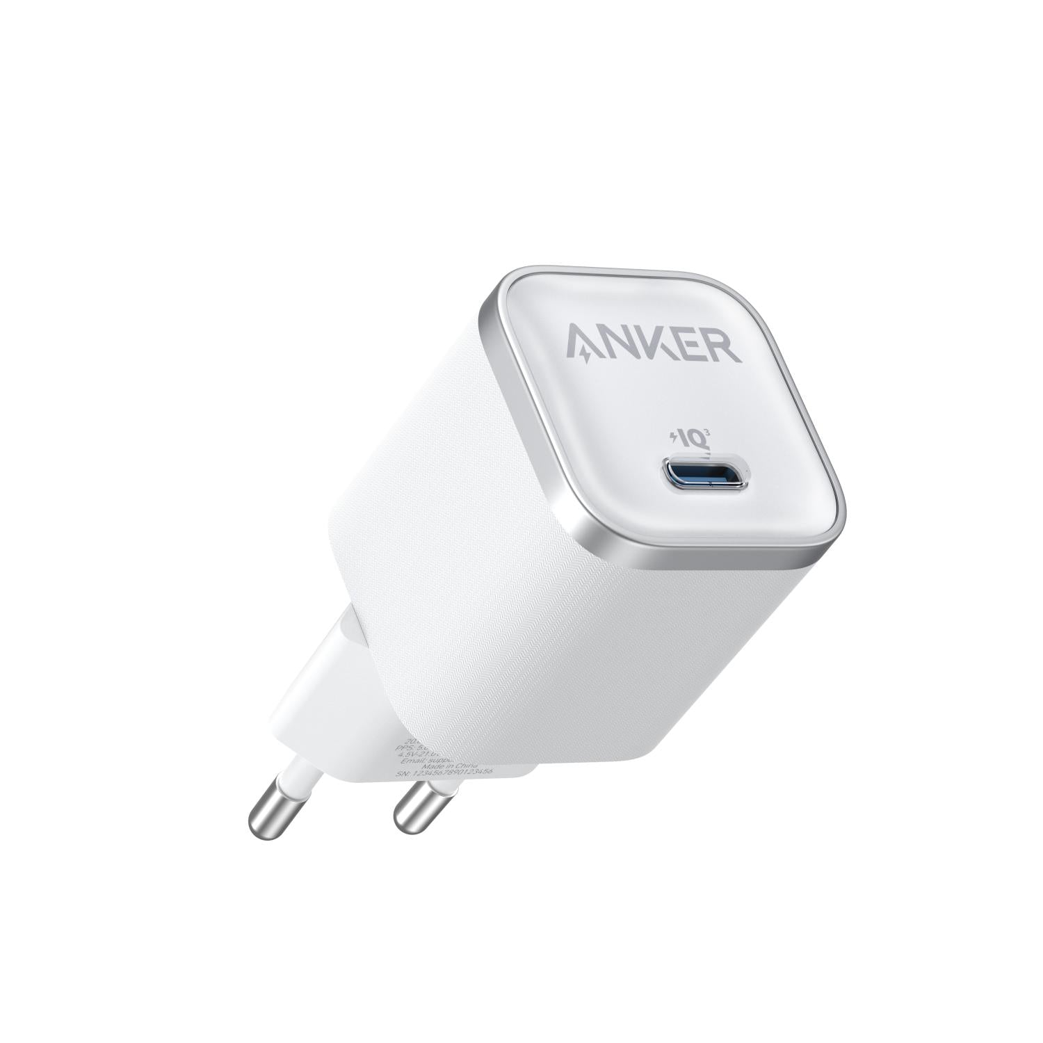 Anker 1 Port Nano Type C PD Wall Charger 45W - White (A2692L21)
